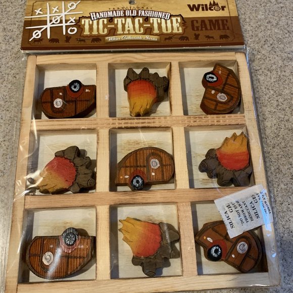 Wilcor | Games | New Handmade Wooden Tic Tac Toe Game | Poshmark